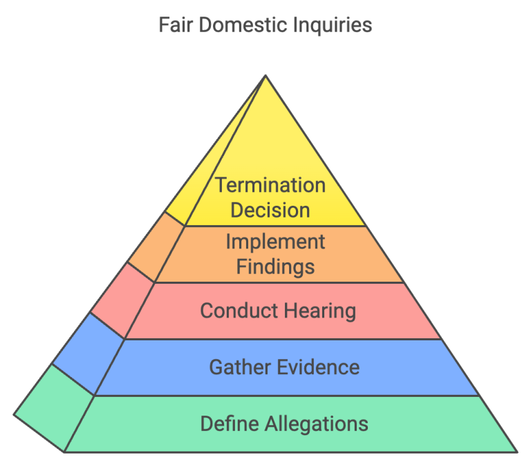 Domestic Enquiry to Avoid Illegal Termination of Employee